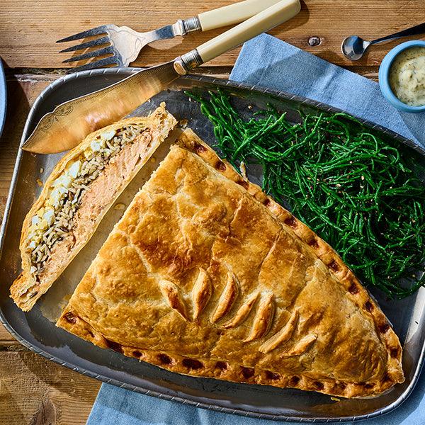 HOT SMOKED SALMON COULIBIAC – DukesHill