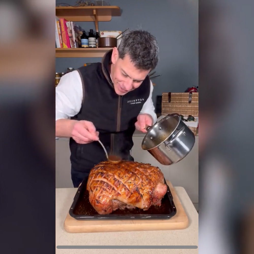 How to cook & glaze a ham with Chef Marcus Bean – DukesHill