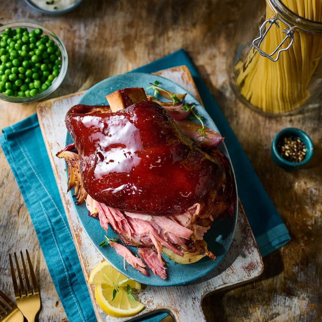 Slow-Cooked Ham Hock with Muscovado Glaze – DukesHill