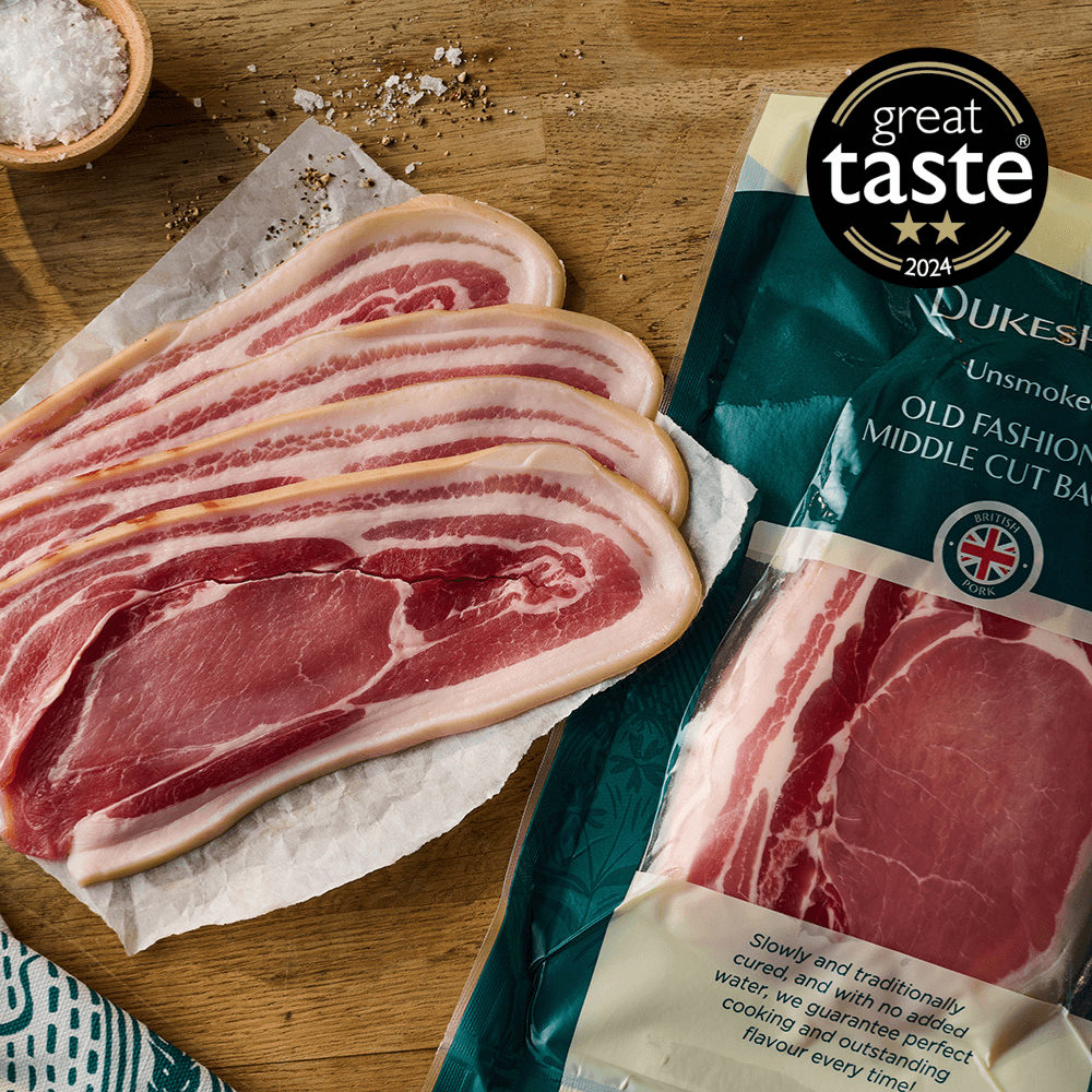Middle Bacon With Rind On - 300g | Order Now At DukesHill