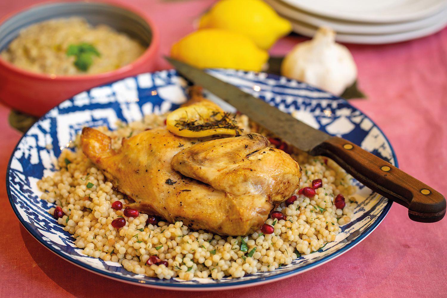 Half Roast Chicken With Thyme & Lemon - 600g | DukesHill